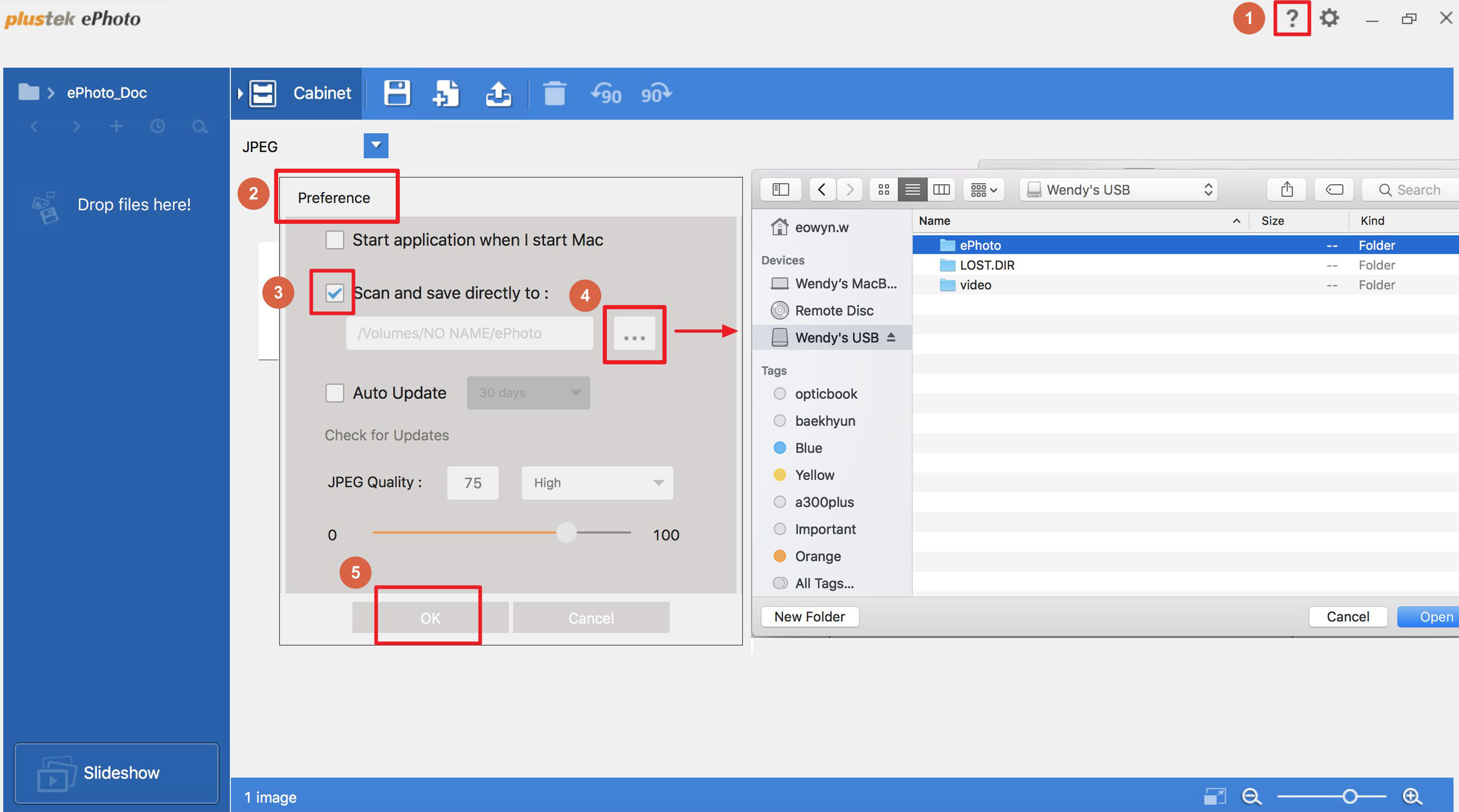 ¿Cómo se guarda la imagen escaneada en USB?