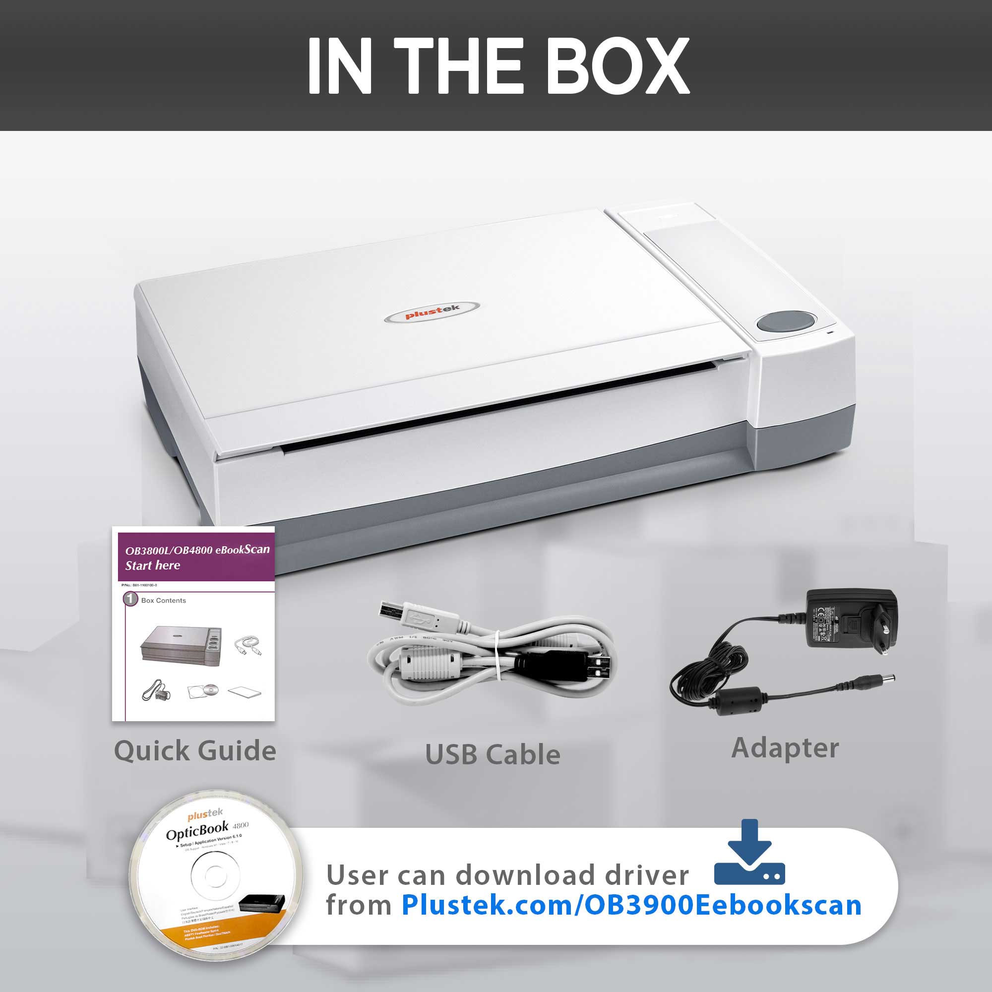 OpticBook 3900E-直覺性的操作介面，讓您可以輕鬆地將書籍數位化| Plustek